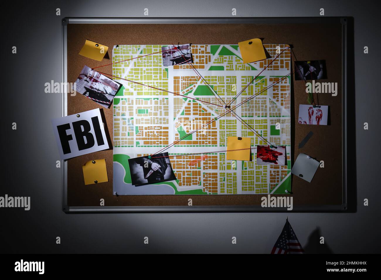 Crime map wall hi-res stock photography and images - Alamy