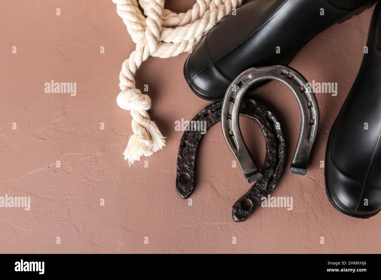 Rubber riding boots equestrian hi-res stock photography and images - Alamy