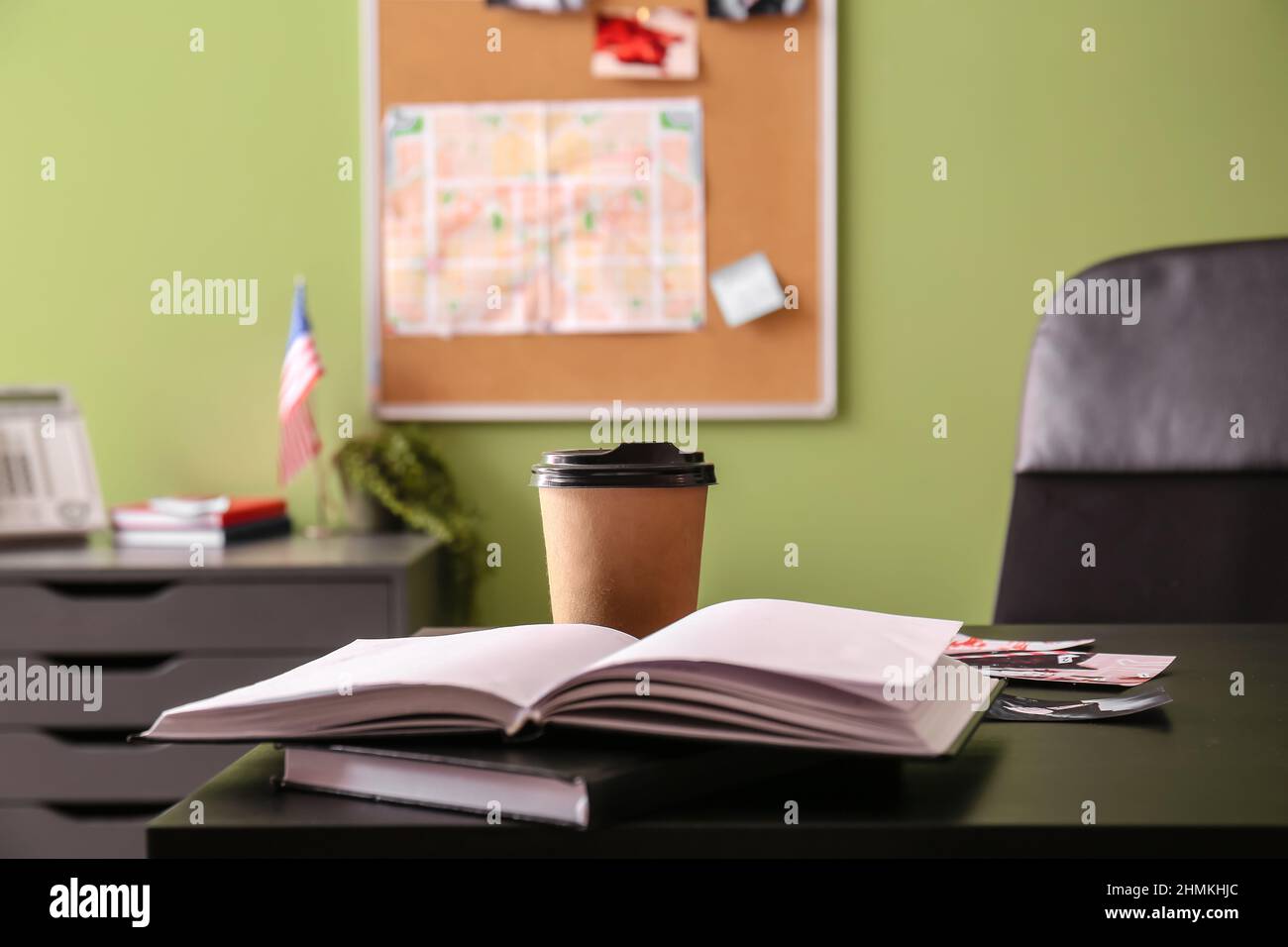 Workplace of FBI agent in office Stock Photo - Alamy
