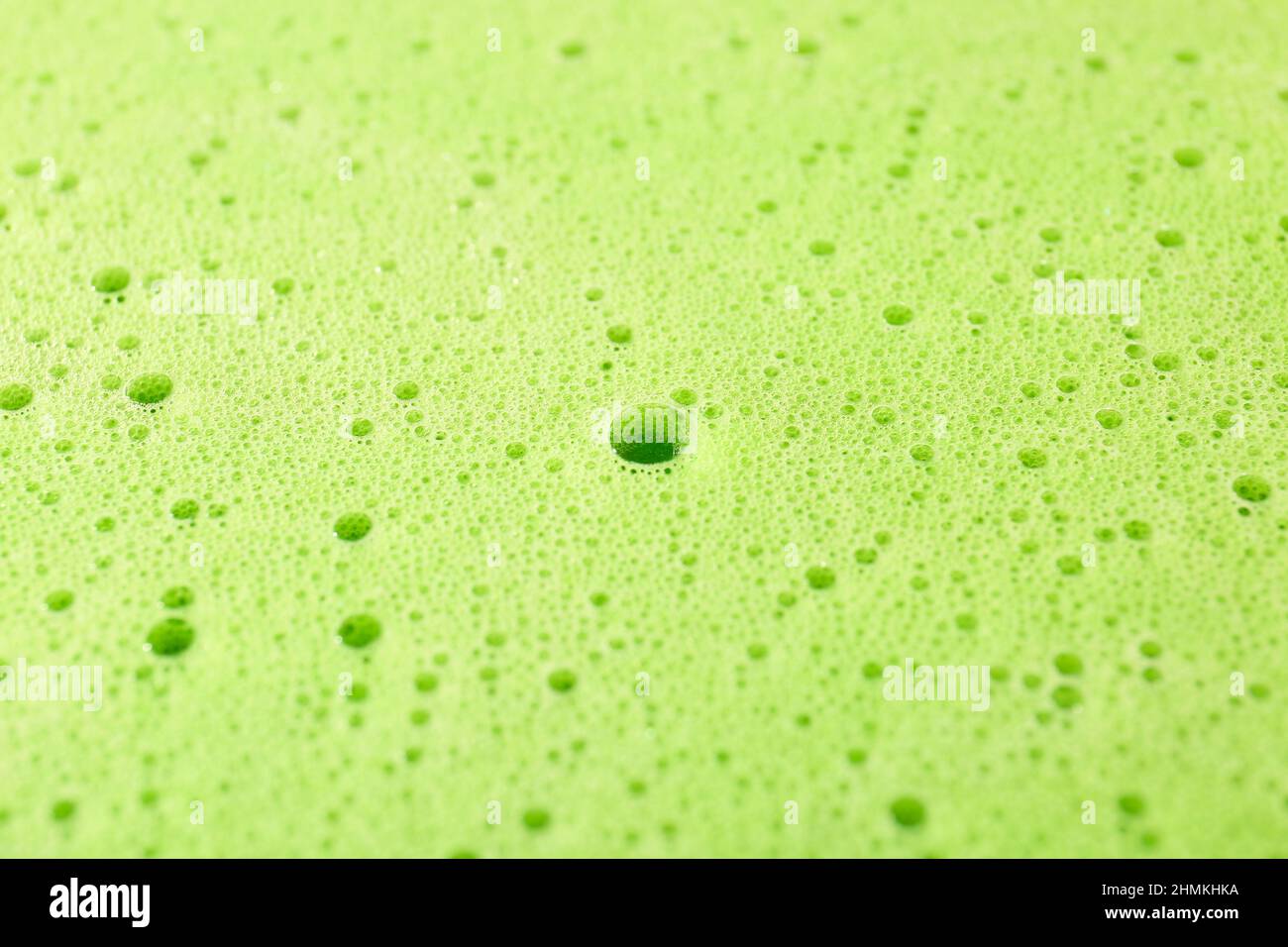 Texture of green thick foam, closeup Stock Photo - Alamy