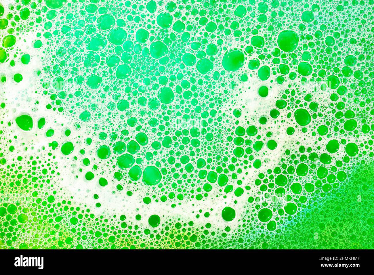 Texture of green thick foam, closeup Stock Photo - Alamy