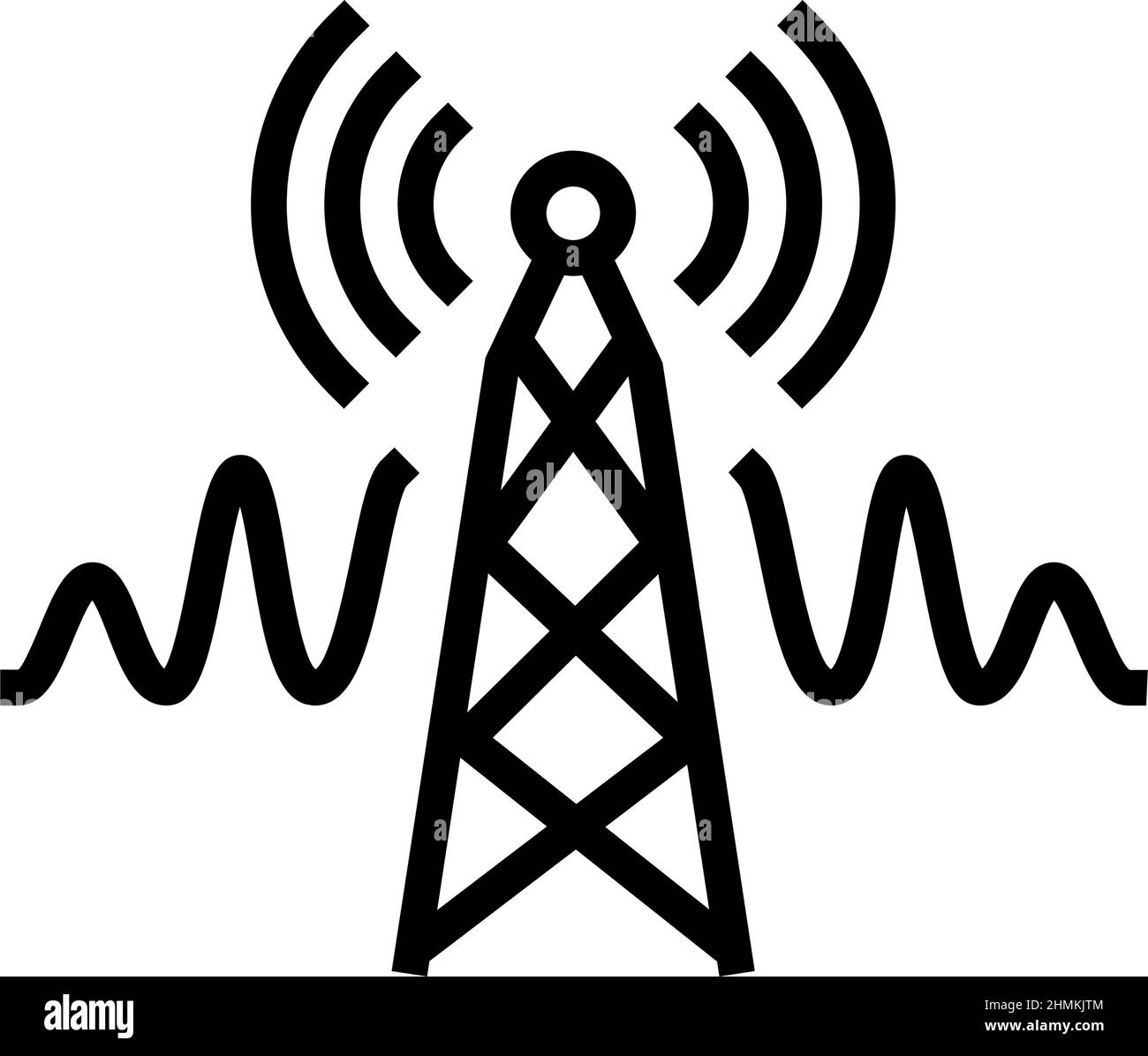 Telecommunication Service Line Icon Vector Illustration Stock Vector Image And Art Alamy