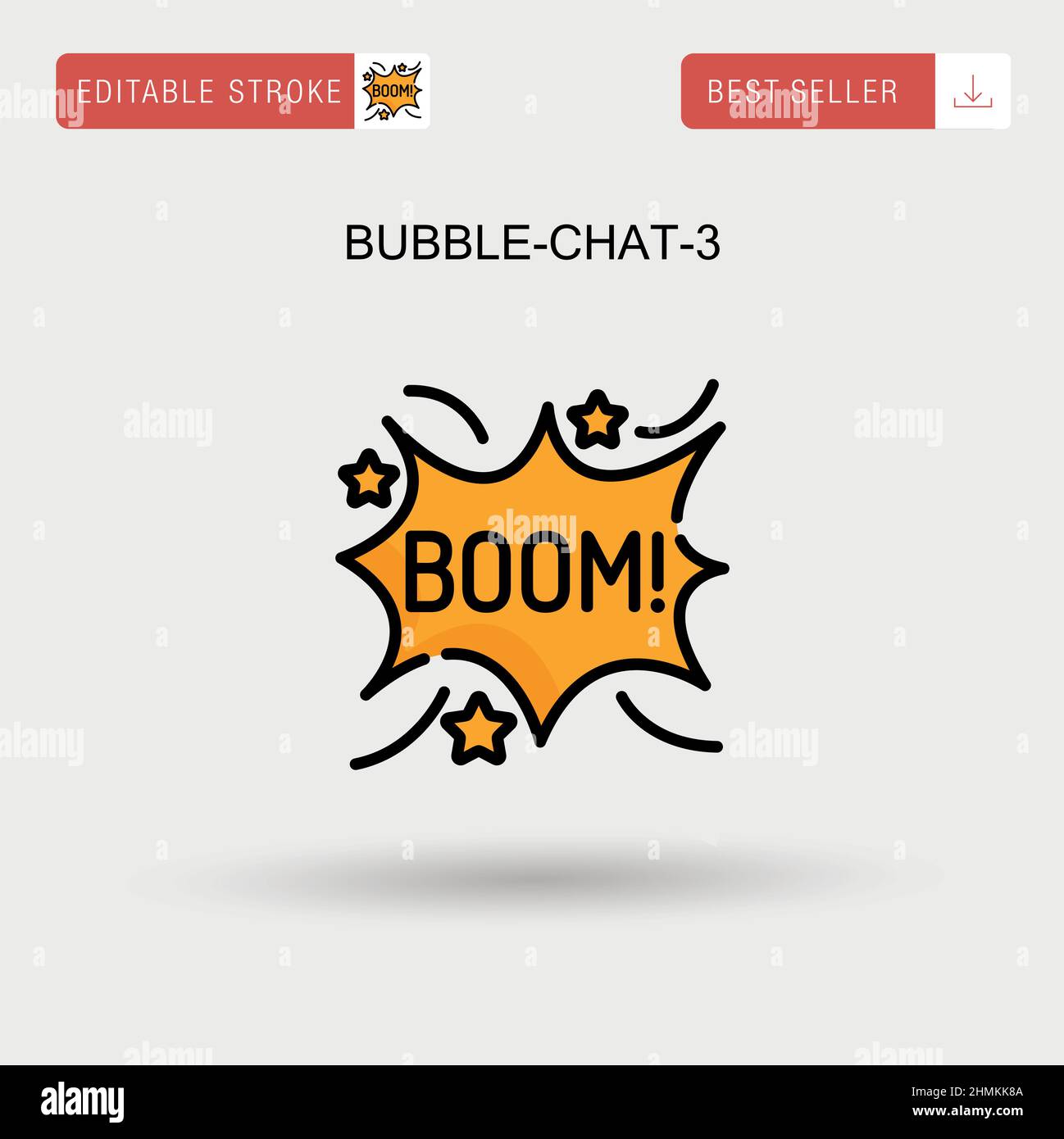 Simple icon three speech Stock Vector Images - Alamy