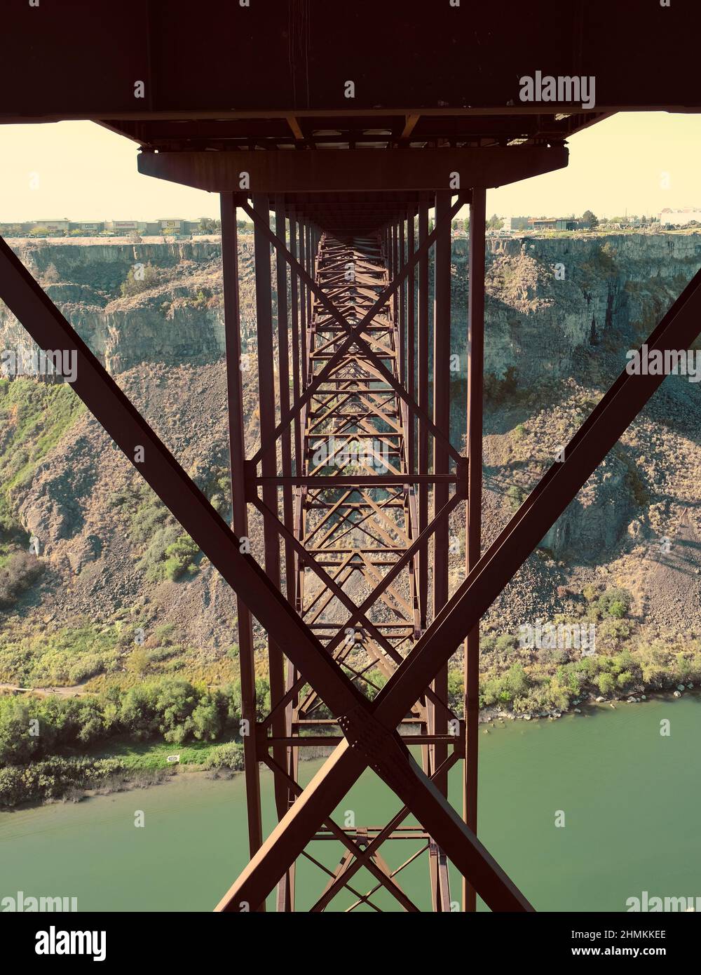 The I. B. Perrine Bridge and Snake River Stock Photo - Alamy