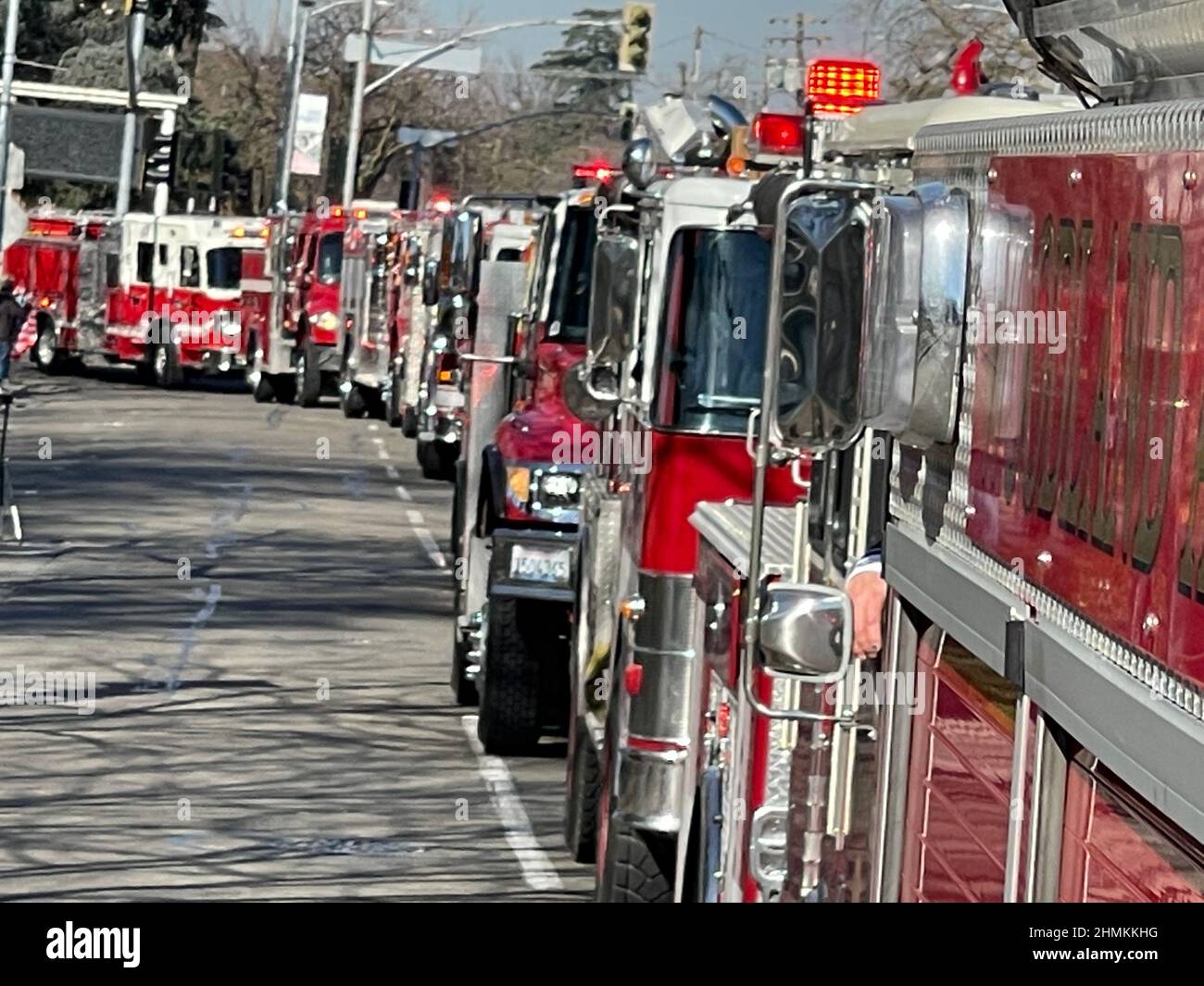 Stockton, CA, U.S.A. 8th Feb, 2022. Fire Captain Vidal ''Max'' Fortuna ...