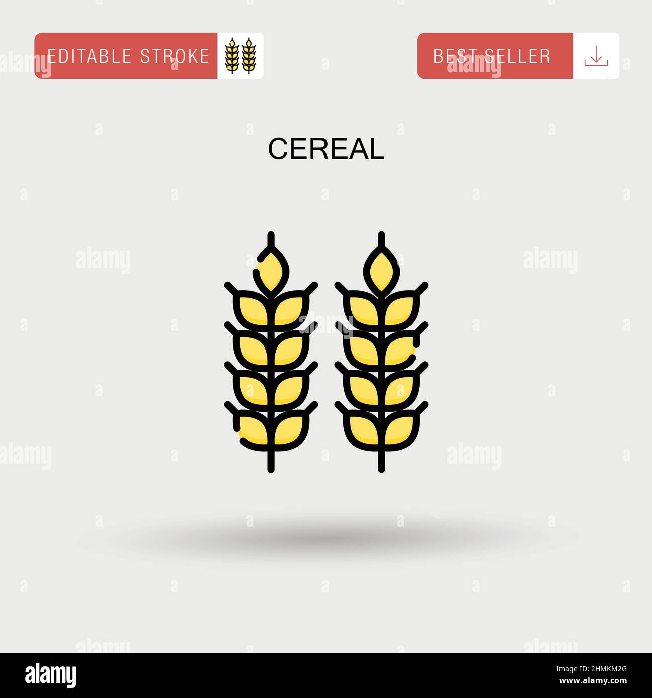 Cereal Simple vector icon Stock Vector Image & Art - Alamy