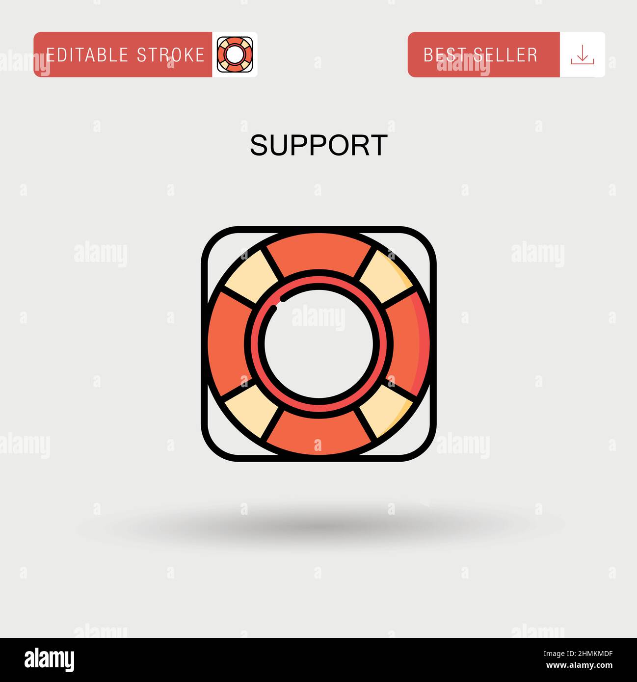 Support Simple vector icon Stock Vector Image & Art - Alamy