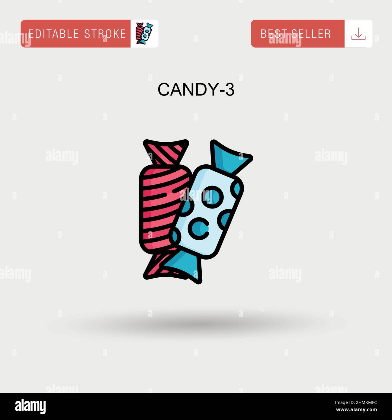 Heart colorful chocolate candy Stock Vector Images - Alamy