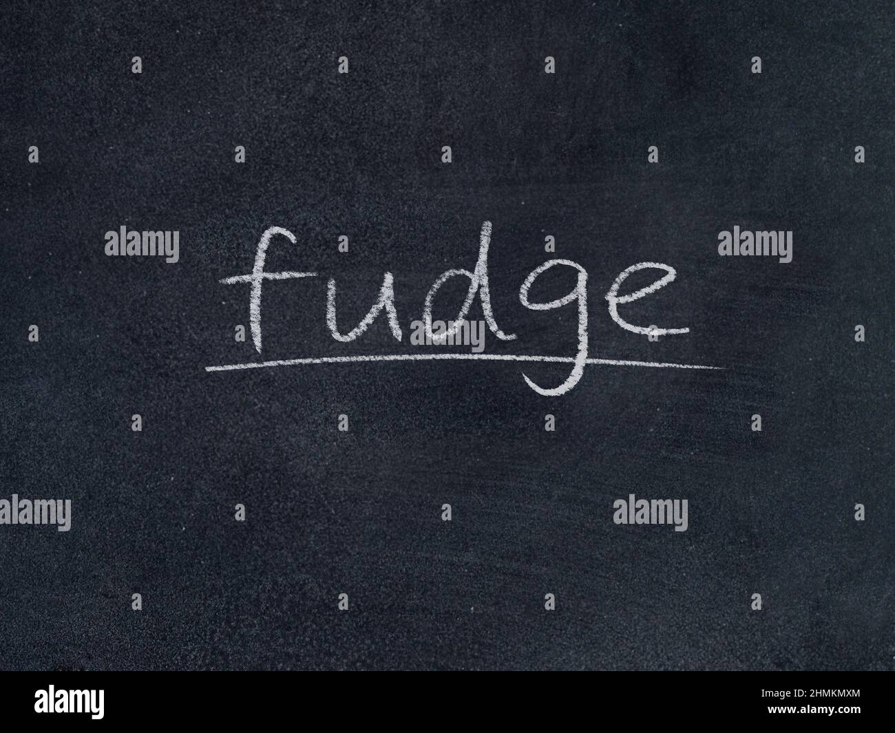 fudge concept word on blackboard background Stock Photo - Alamy