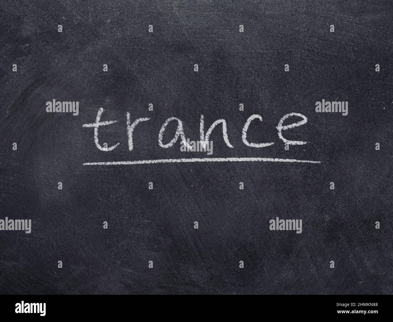 trance concept word on blackboard background Stock Photo - Alamy