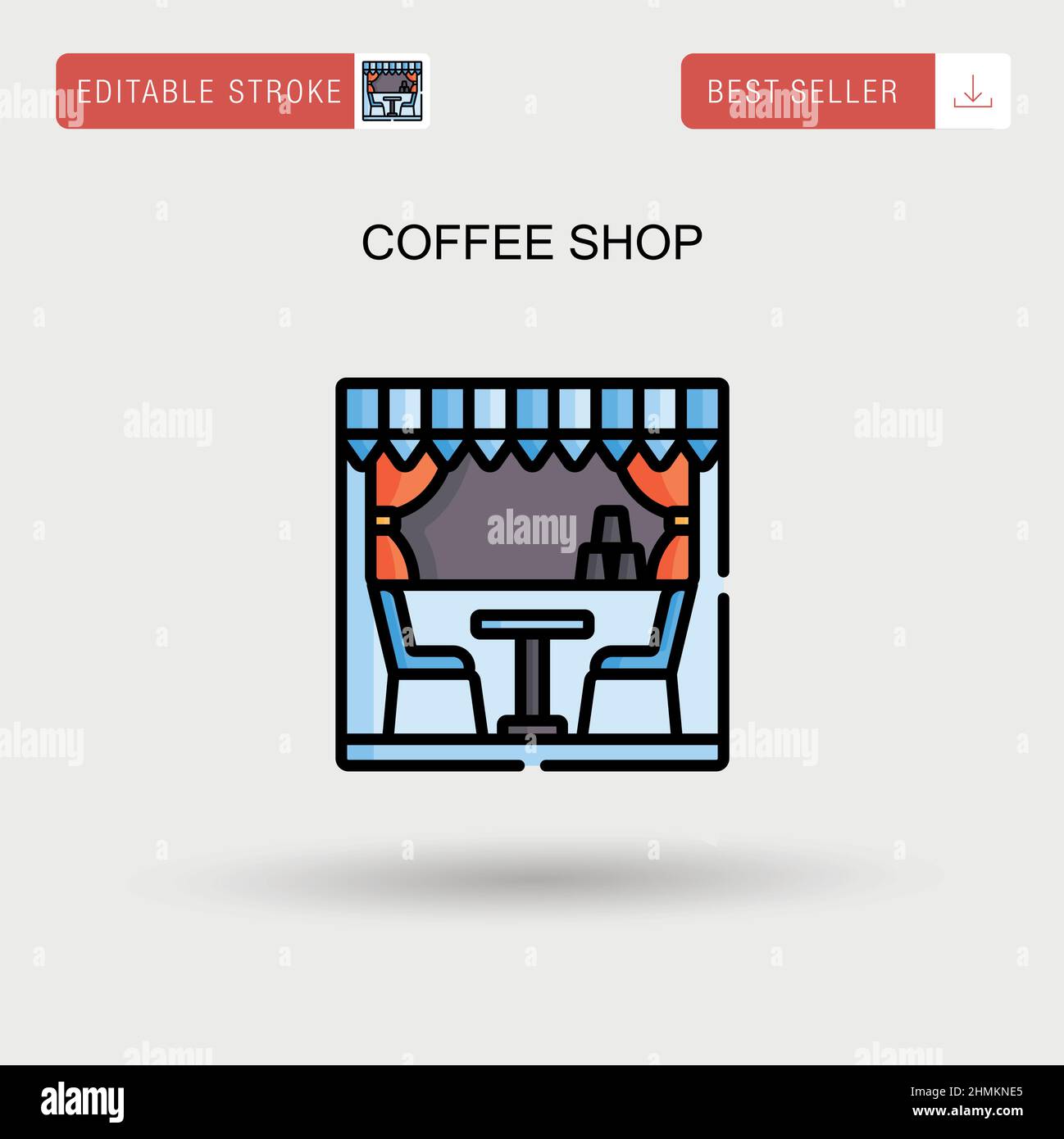 Coffee shop Simple vector icon Stock Vector Image & Art - Alamy