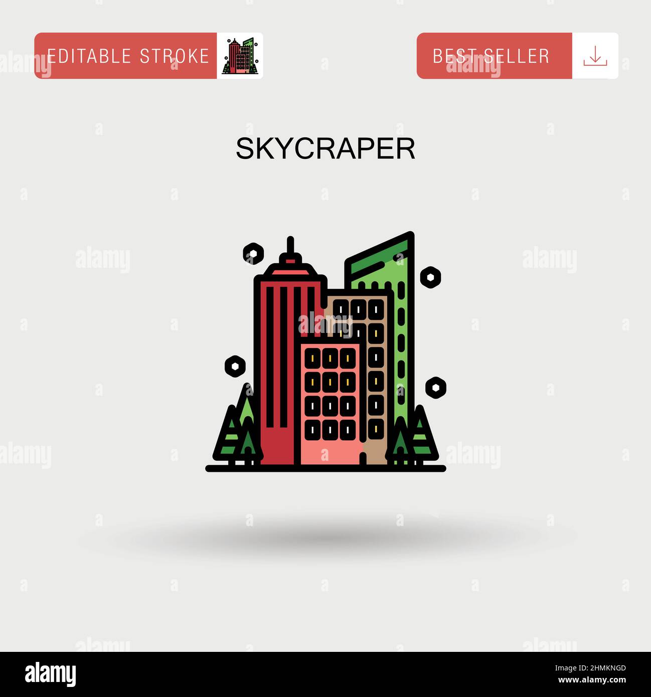 Skycraper icon Stock Vector Images - Alamy