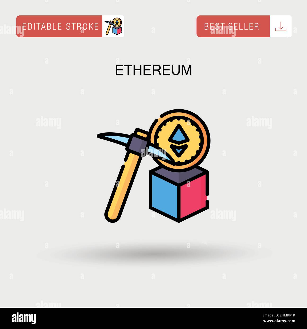 Ethereum 3d icon hi-res stock photography and images - Alamy