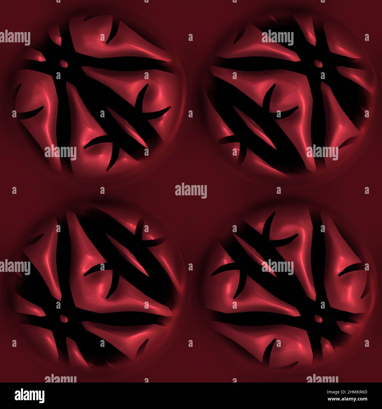 Red metal effect decorative oriental texture. Seamless engraved ...