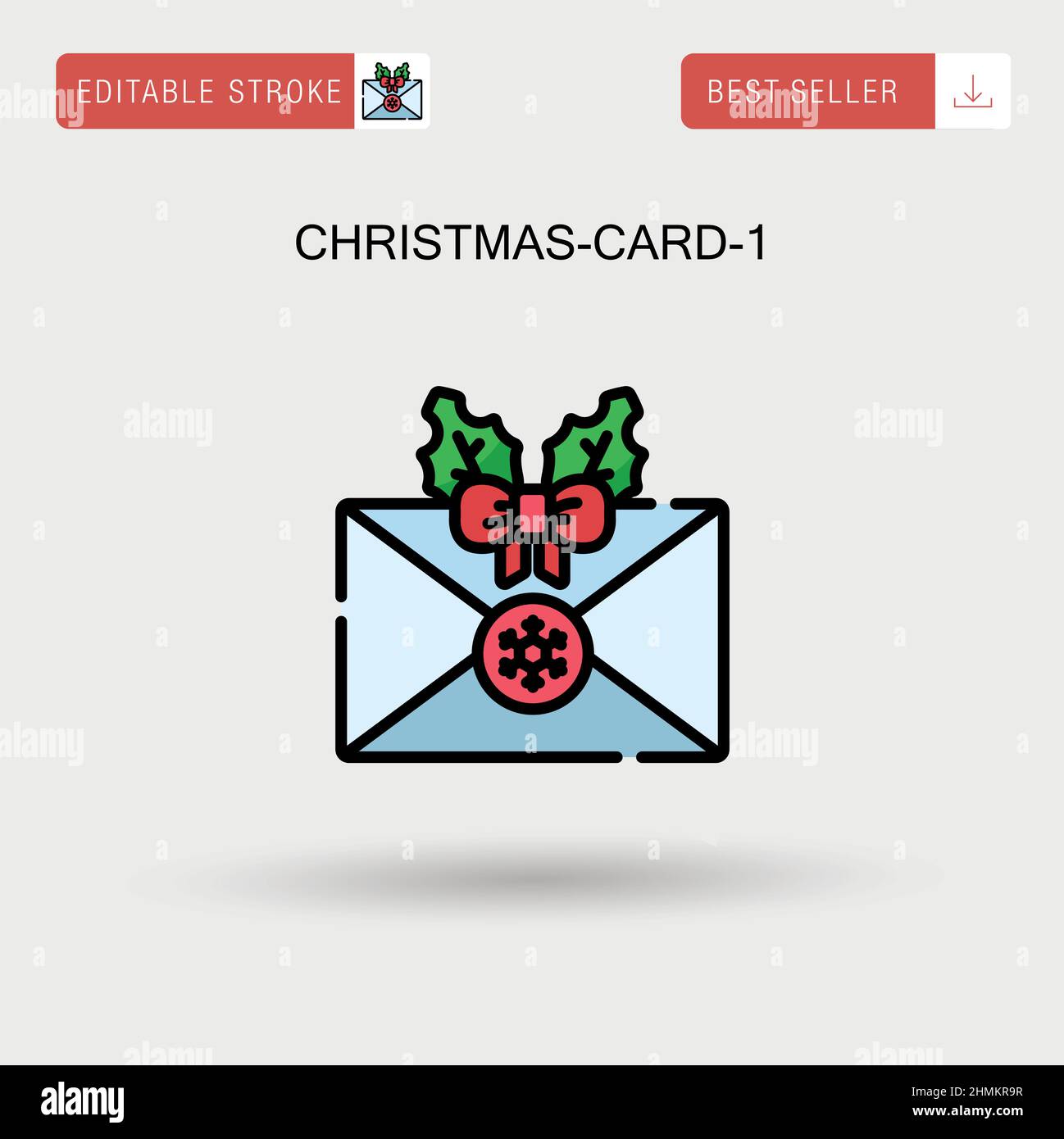 Christmas-card-1 Simple vector icon Stock Vector Image & Art - Alamy