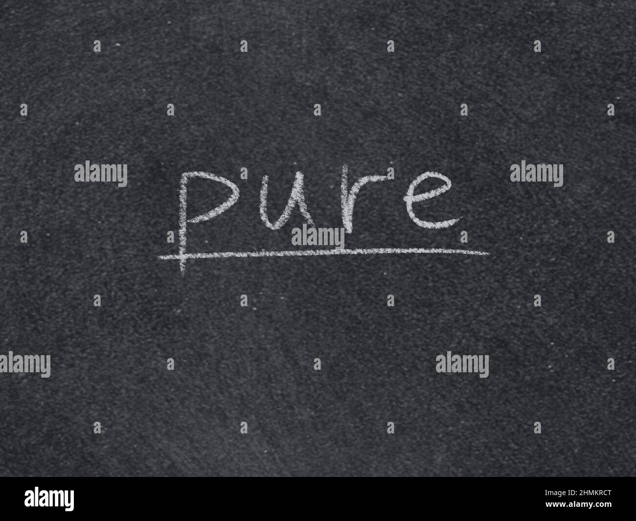 pure concept word on blackboard background Stock Photo - Alamy