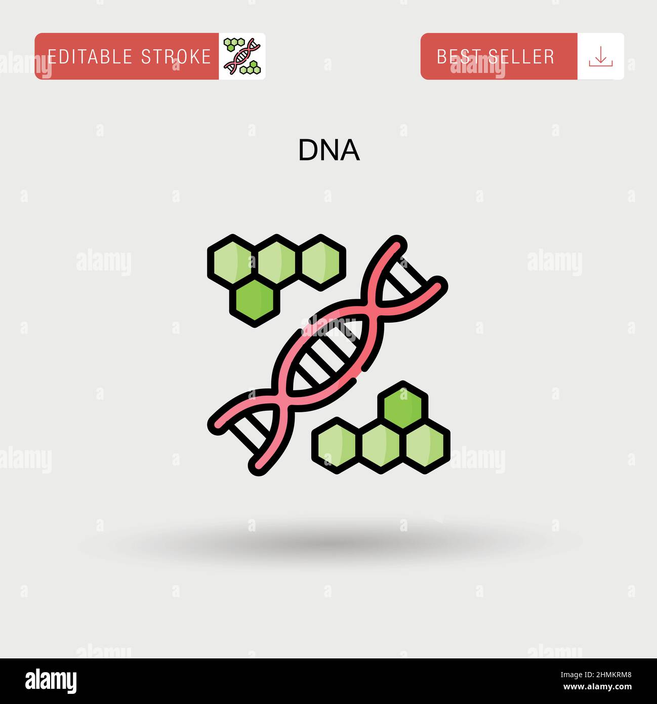 Dna Simple vector icon Stock Vector Image & Art - Alamy
