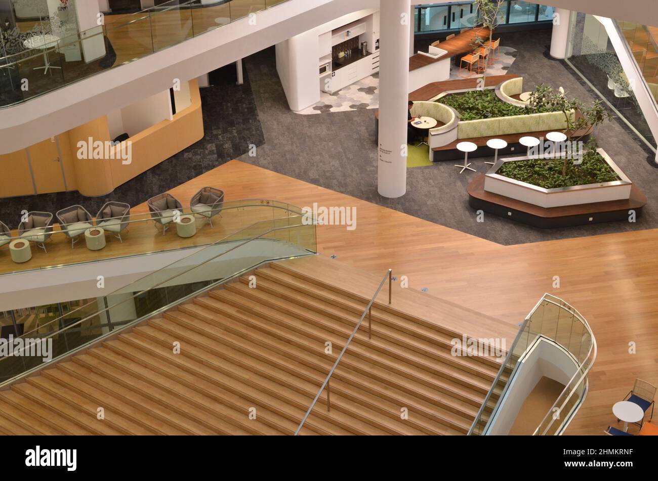 interior, modern office with stair Stock Photo - Alamy