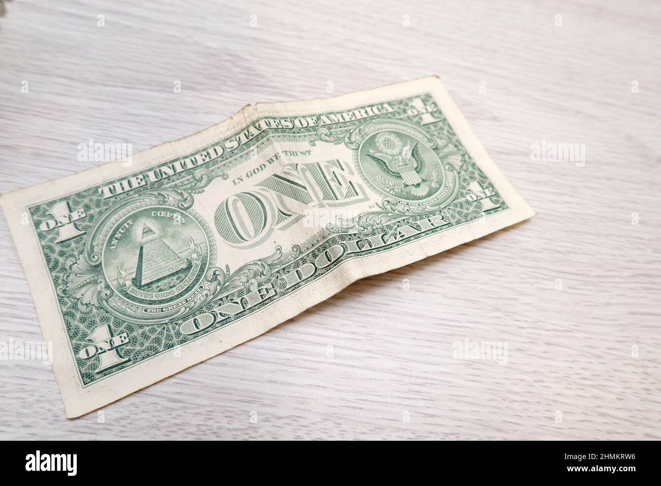 One dollar US, Currency United State Stock Photo - Alamy