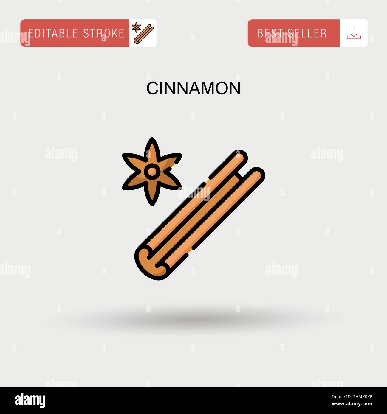 Cinnamon sticks background Stock Vector Images - Alamy