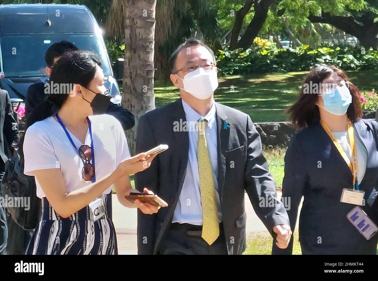 11th Feb, 2022. Trilateral talks on N.K.'s denuclearization Japanese ...