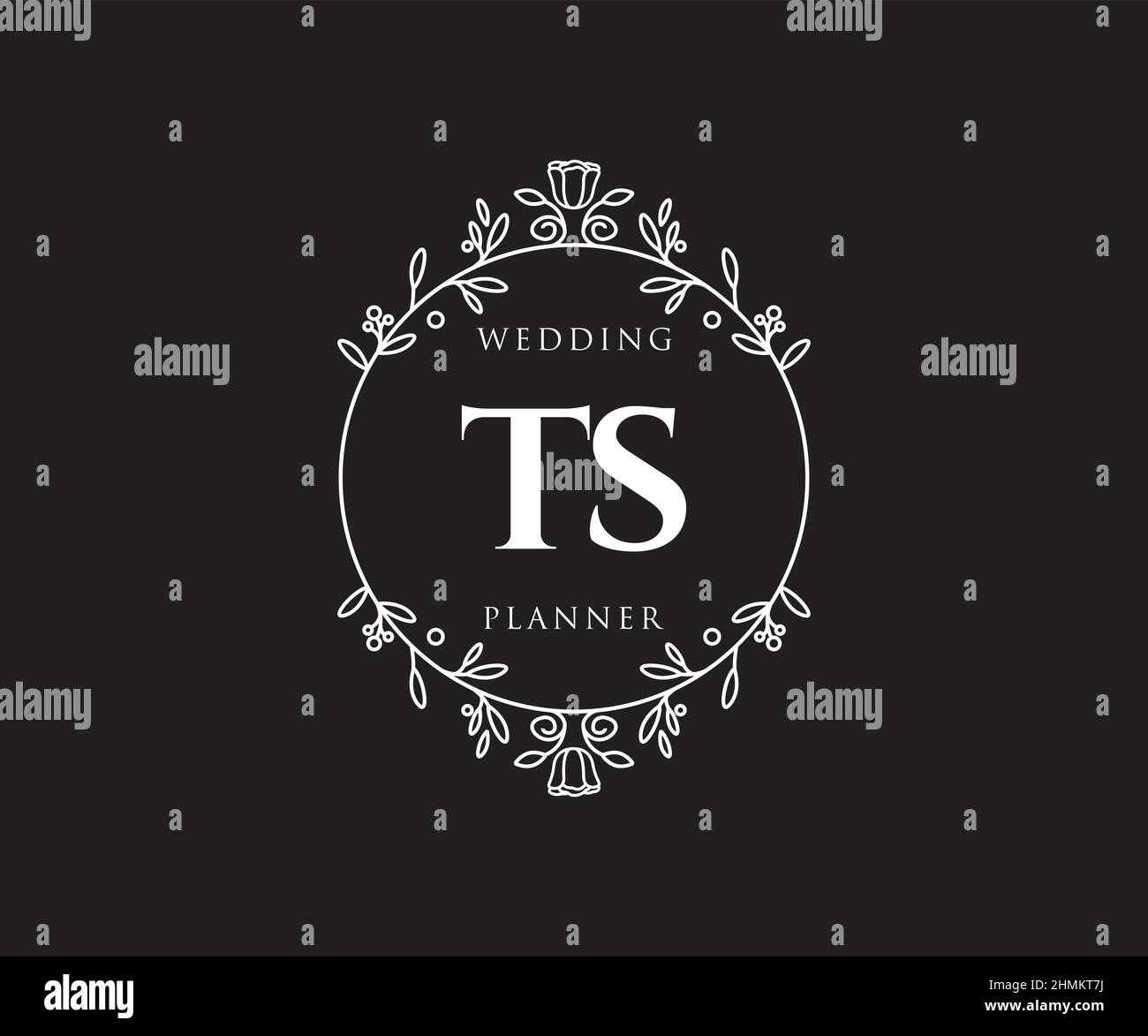 TS Initials letter Wedding monogram logos collection, hand drawn modern ...