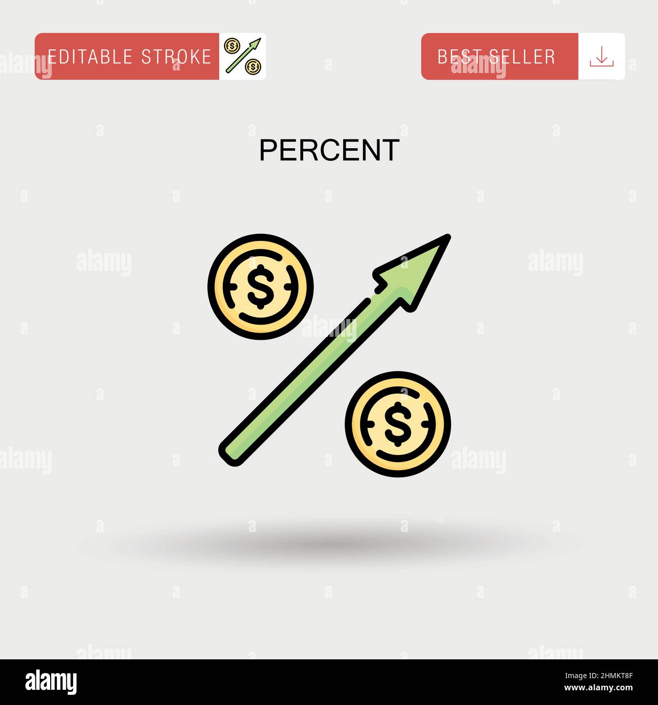 Percent Simple vector icon Stock Vector Image & Art - Alamy