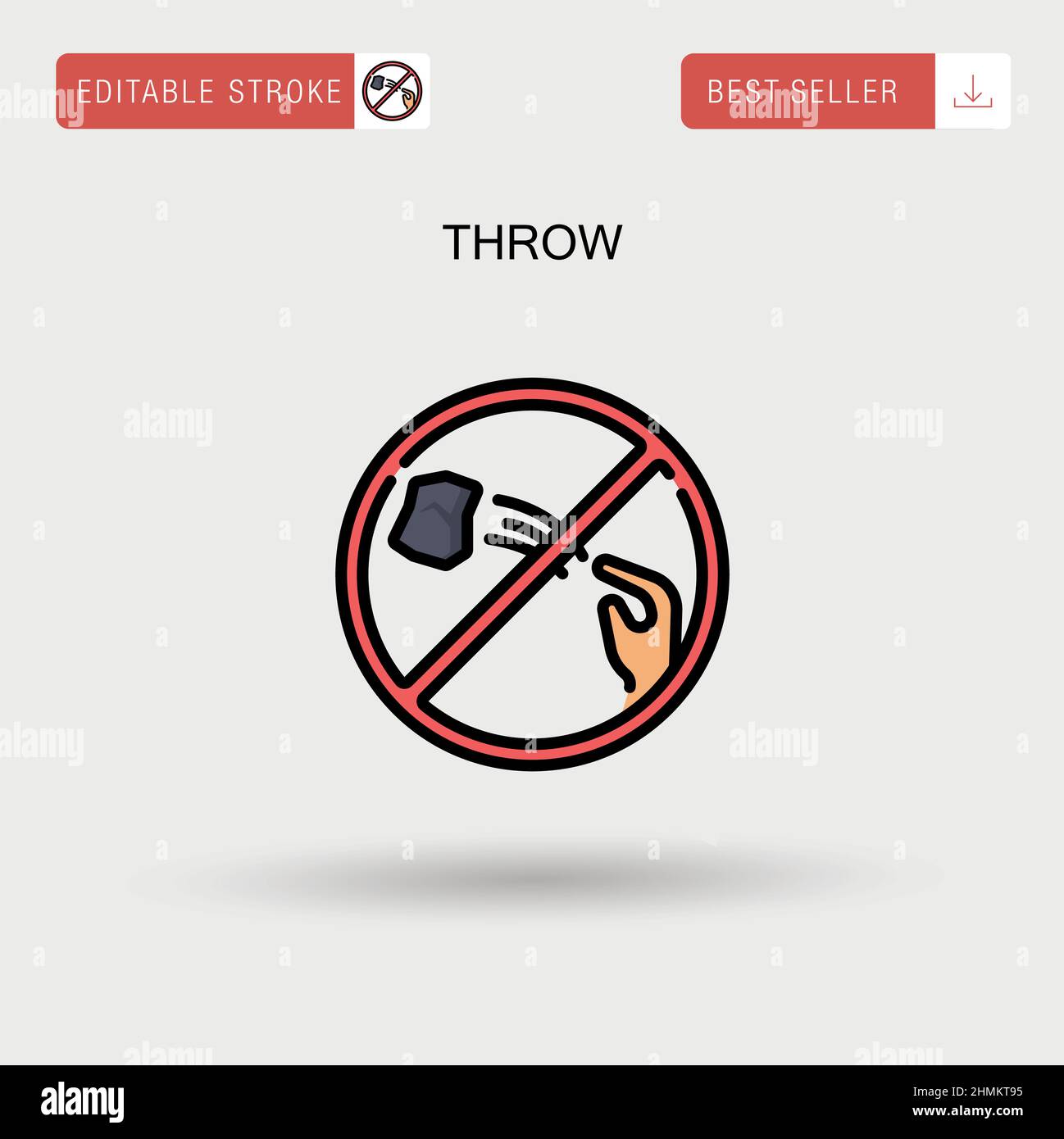 Person throwing trash street Stock Vector Images - Alamy