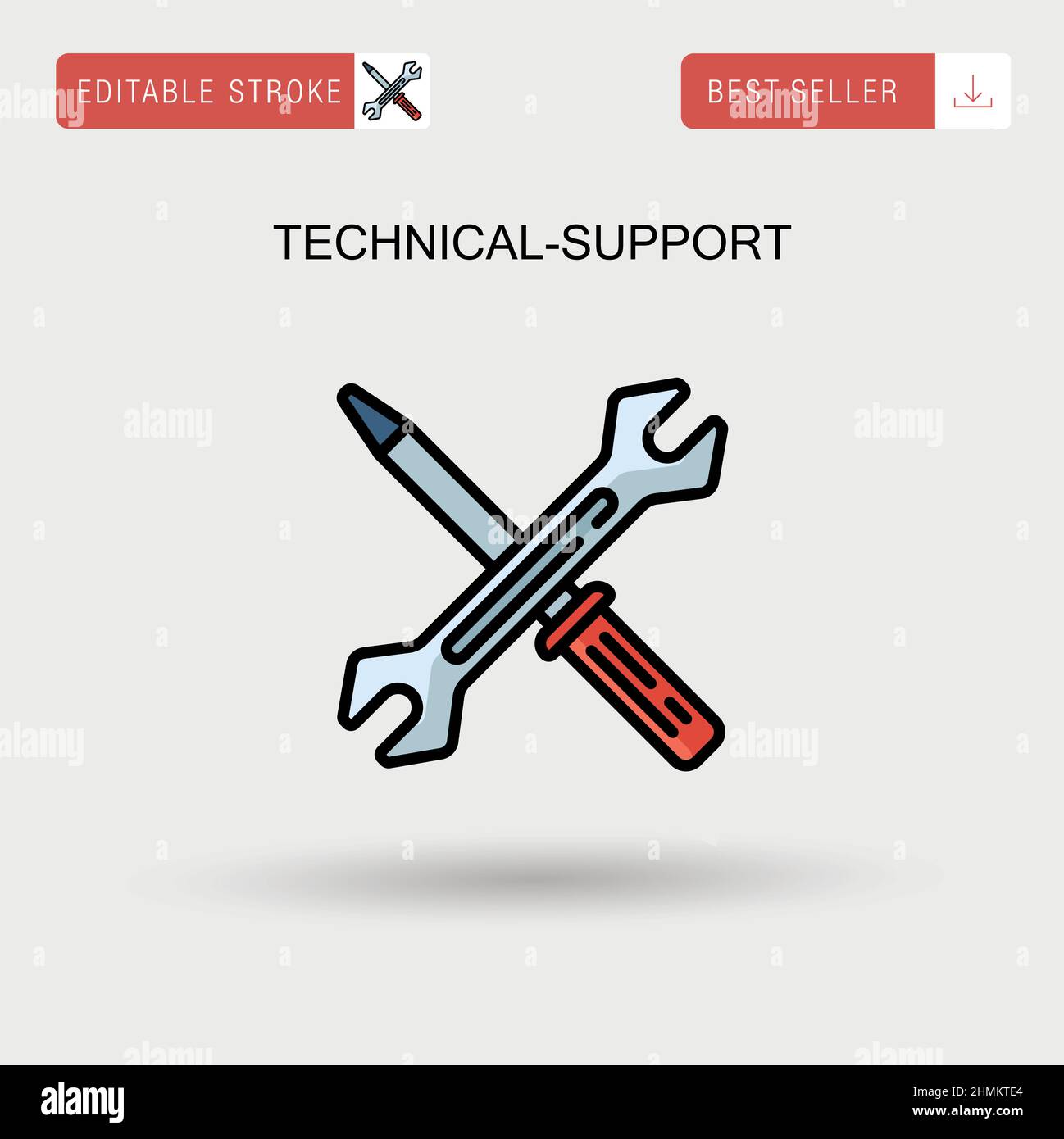 Technical-support Simple vector icon Stock Vector Image & Art - Alamy
