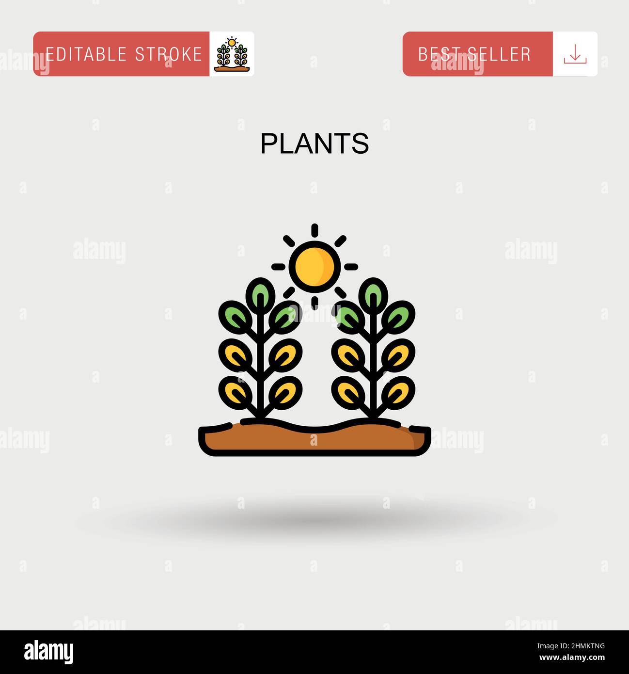 Plants Simple vector icon Stock Vector Image & Art - Alamy