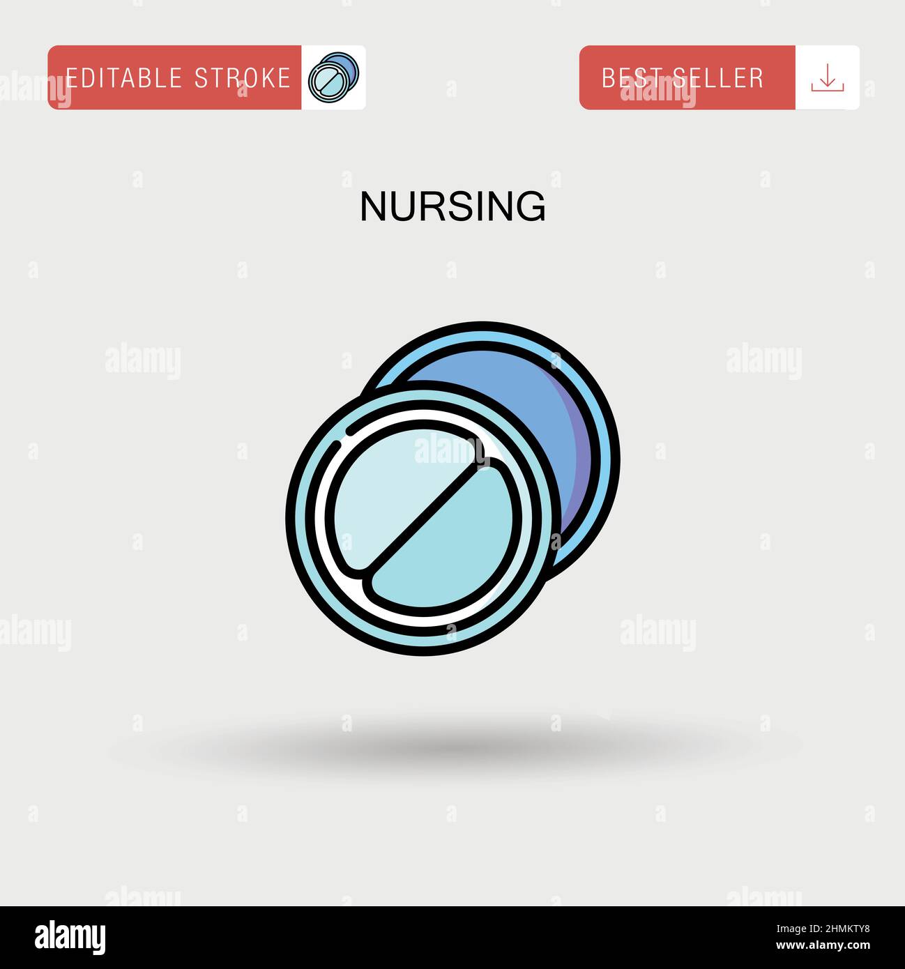 Nursing Simple vector icon Stock Vector Image & Art - Alamy