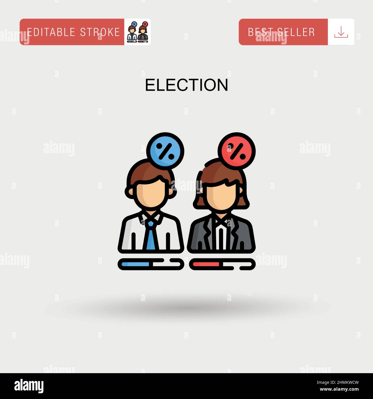 Election Simple vector icon Stock Vector Image & Art - Alamy