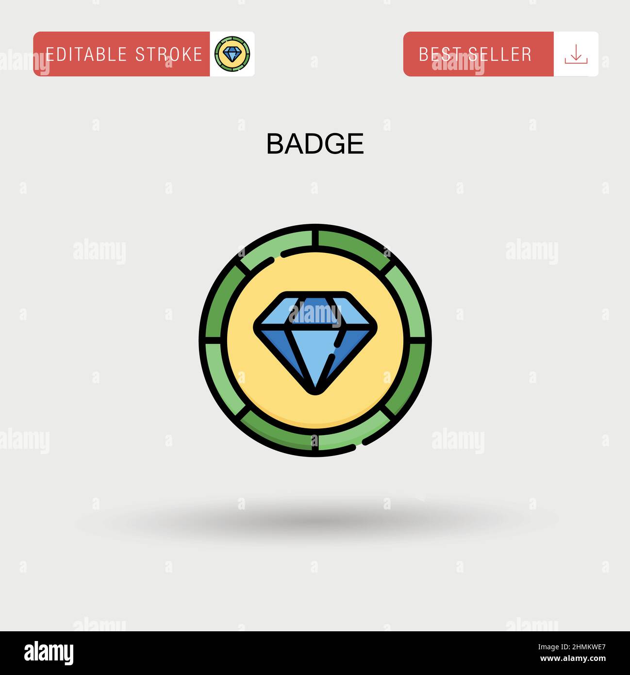 Badge vector logo Stock Vector Images - Alamy