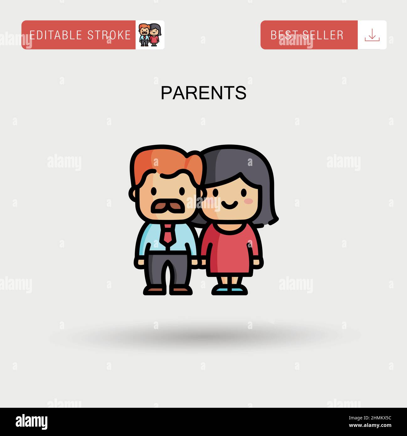 Parents Simple vector icon Stock Vector Image & Art - Alamy