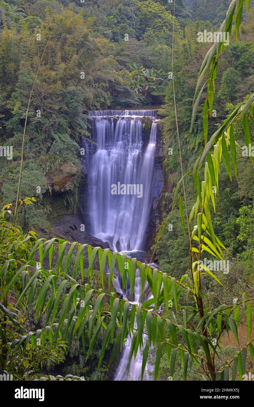 Sandiaoling waterfalls in the Sandiaoling park, Taipei, Taiwan Stock ...