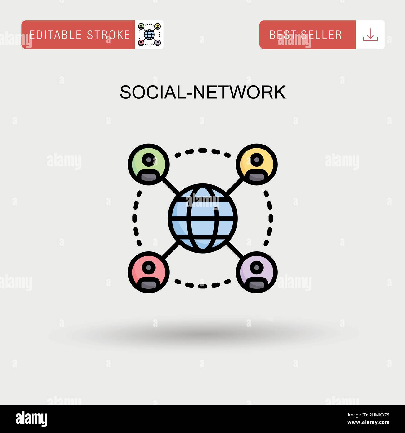 Network social Stock Vector Images - Alamy