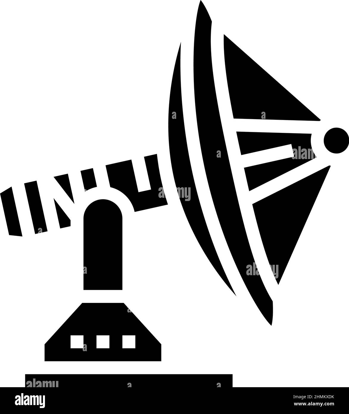 station telecommunication glyph icon vector illustration Stock Vector ...