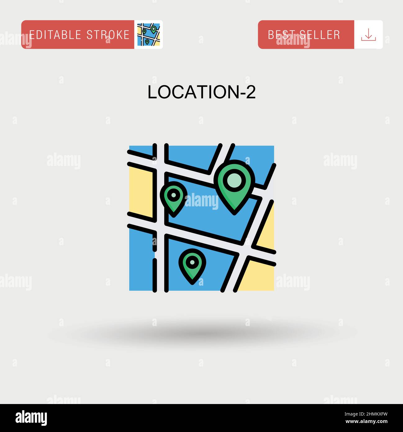 Location-2 Simple vector icon Stock Vector Image & Art - Alamy