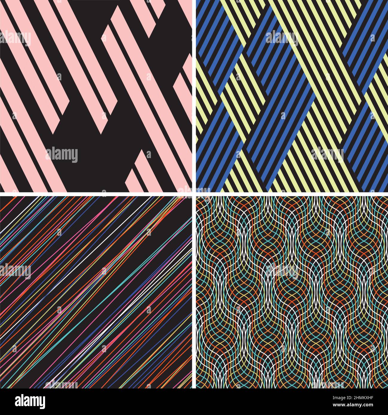 4 different vector patterns in the same package(eps). One pattern is ...