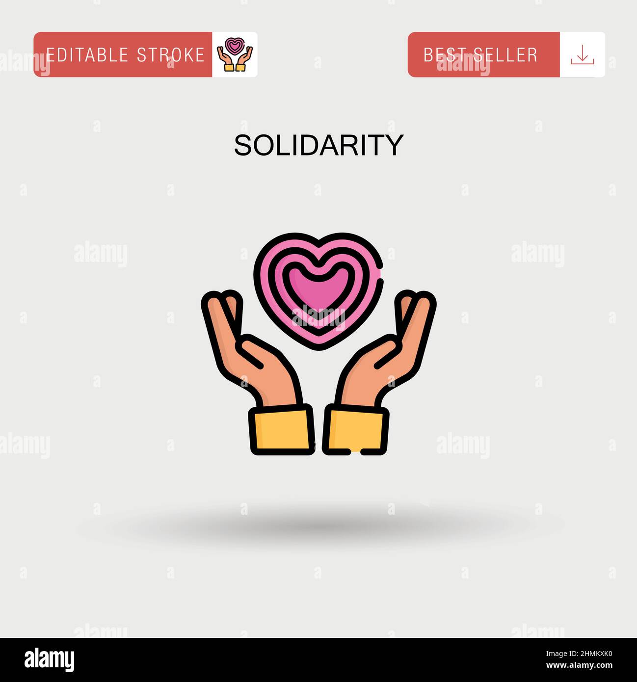Solidarity Simple vector icon Stock Vector Image & Art - Alamy
