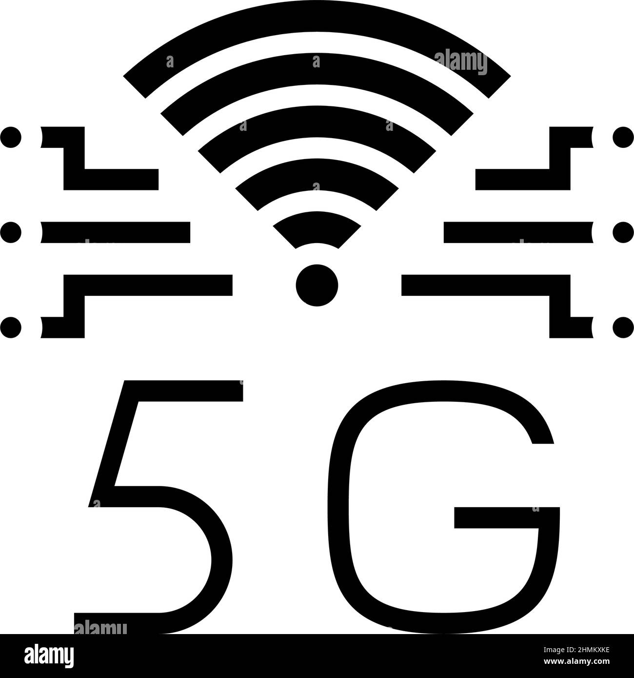 5g high speed network glyph icon vector illustration Stock Vector Image ...