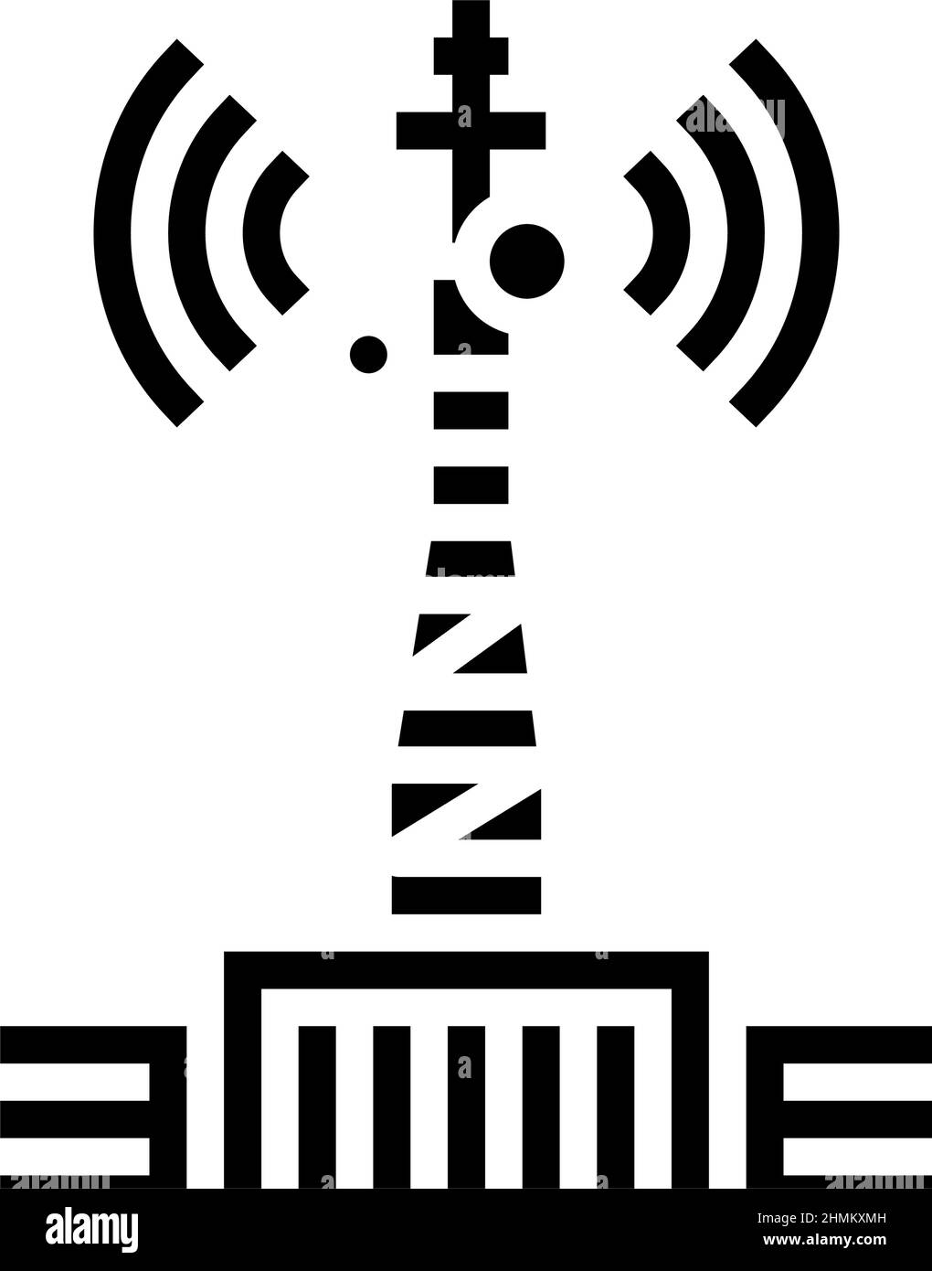 tower telecommunication glyph icon vector illustration Stock Vector ... tower telecommunication glyph icon vector illustration Stock Vector ...