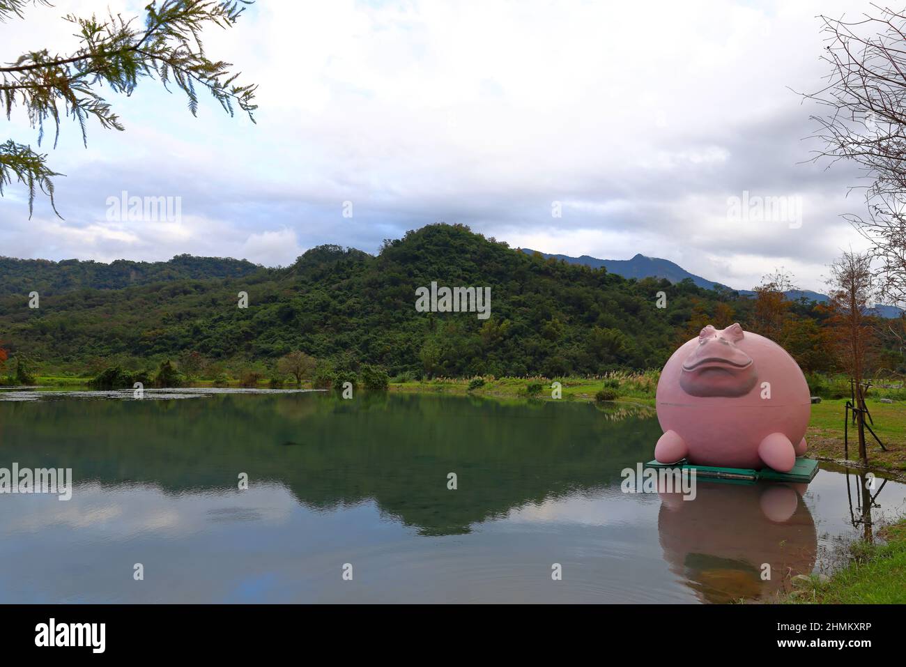 Xinliang Wetlands Recreation Area, Beautiful ponds and grass land ...