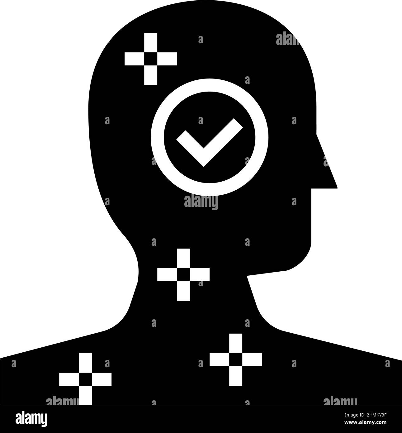 normal skin glyph icon vector illustration Stock Vector Image & Art - Alamy