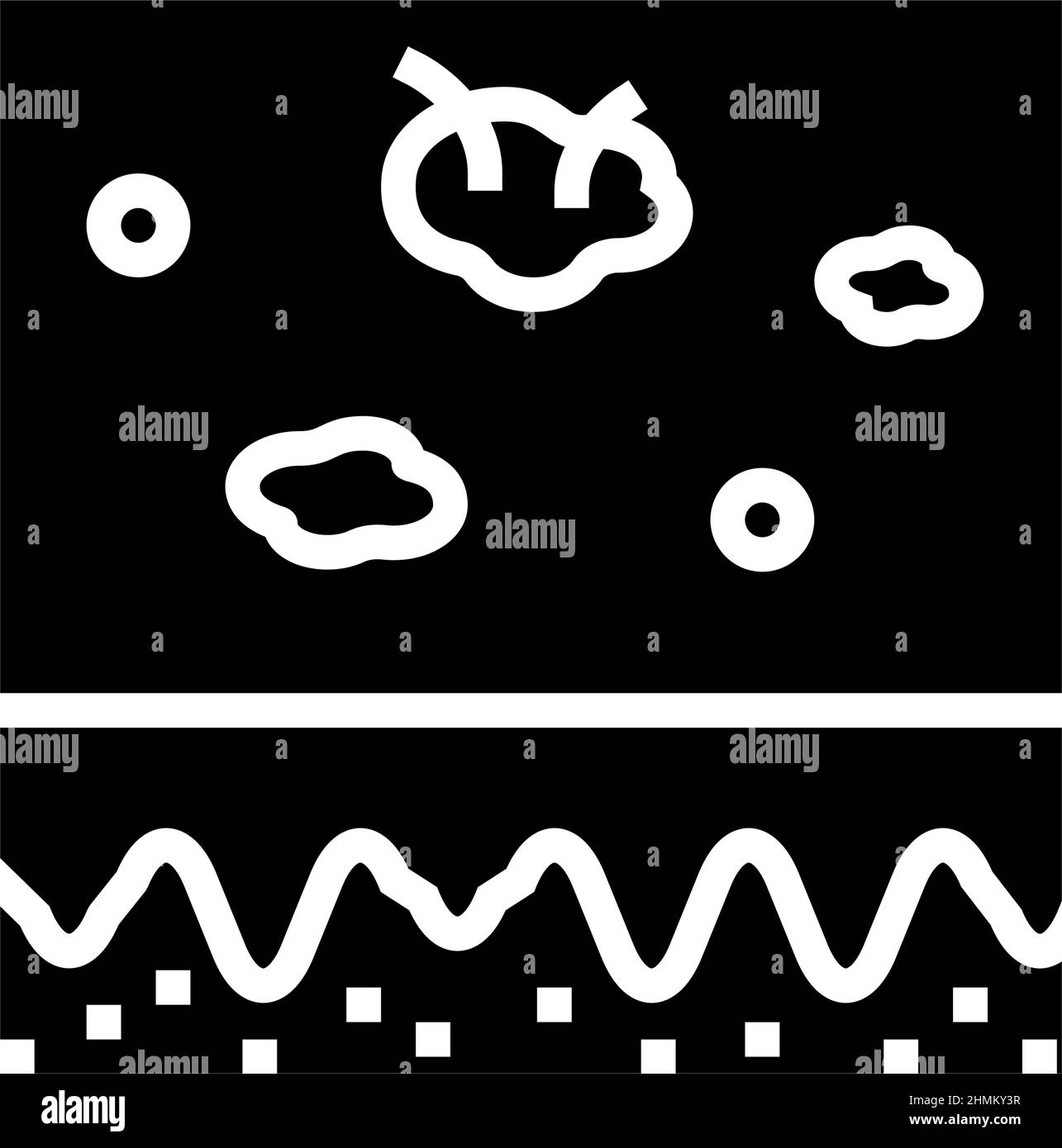 moles skin glyph icon vector illustration Stock Vector Image & Art - Alamy