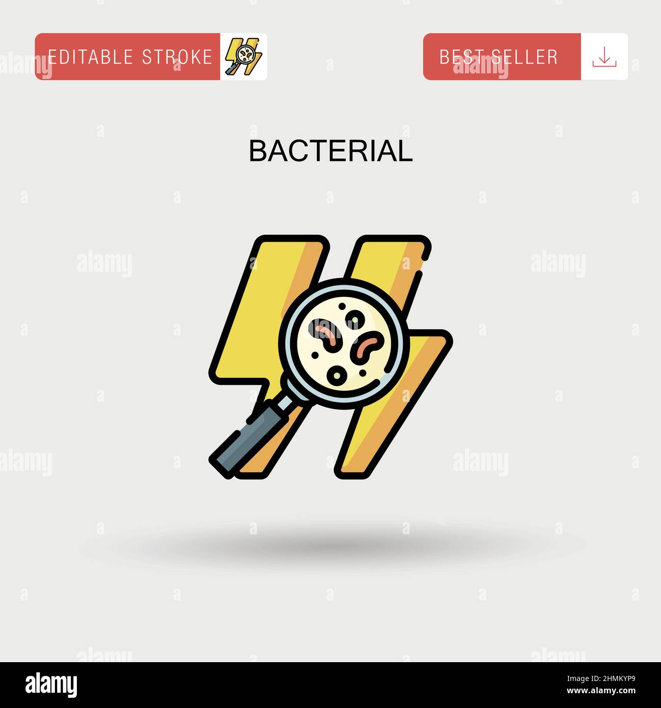 Bacterial Simple vector icon Stock Vector Image & Art - Alamy