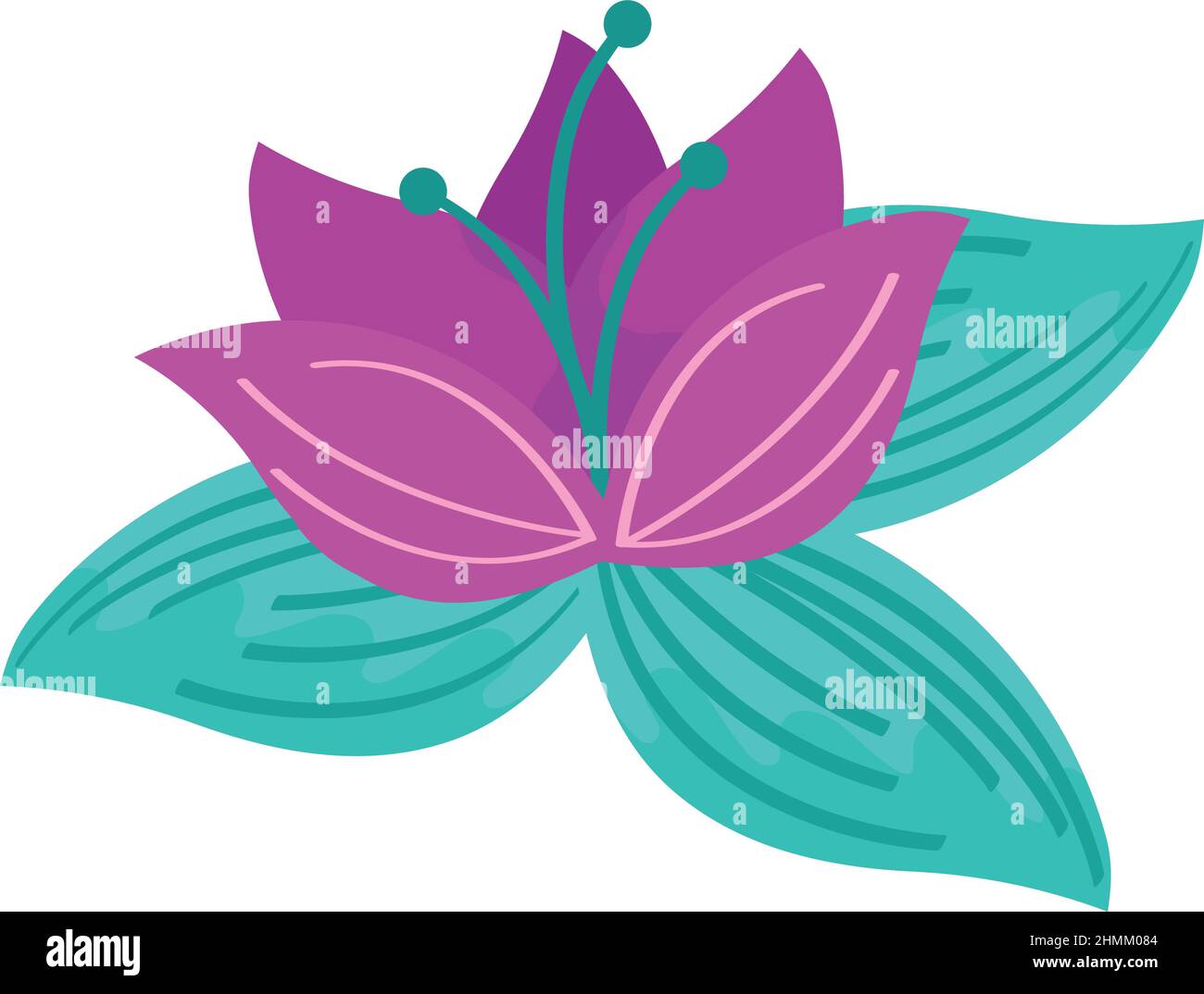 cute lotus flower Stock Vector Image & Art - Alamy