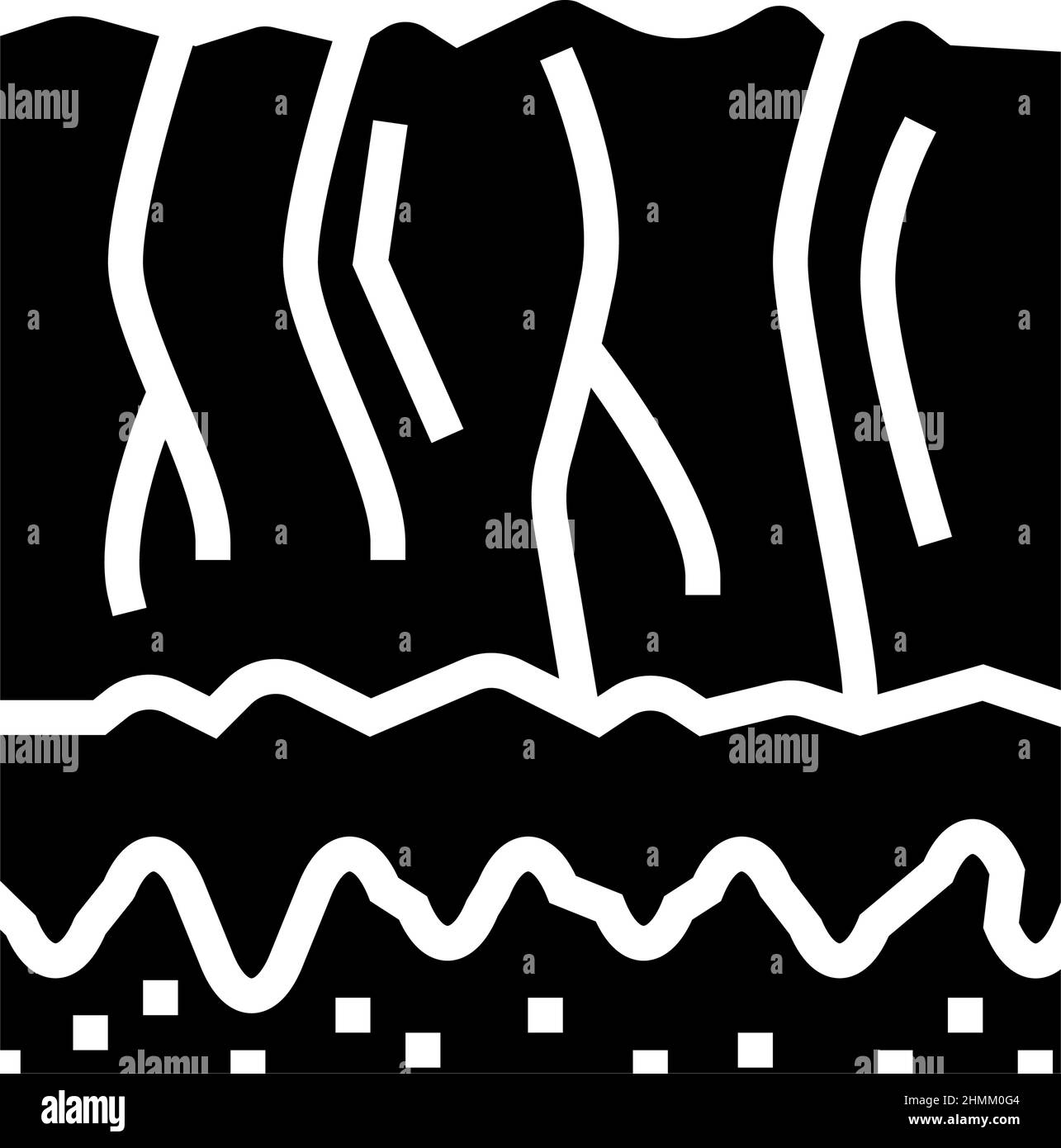 signs of ageing skin glyph icon vector illustration Stock Vector Image ...