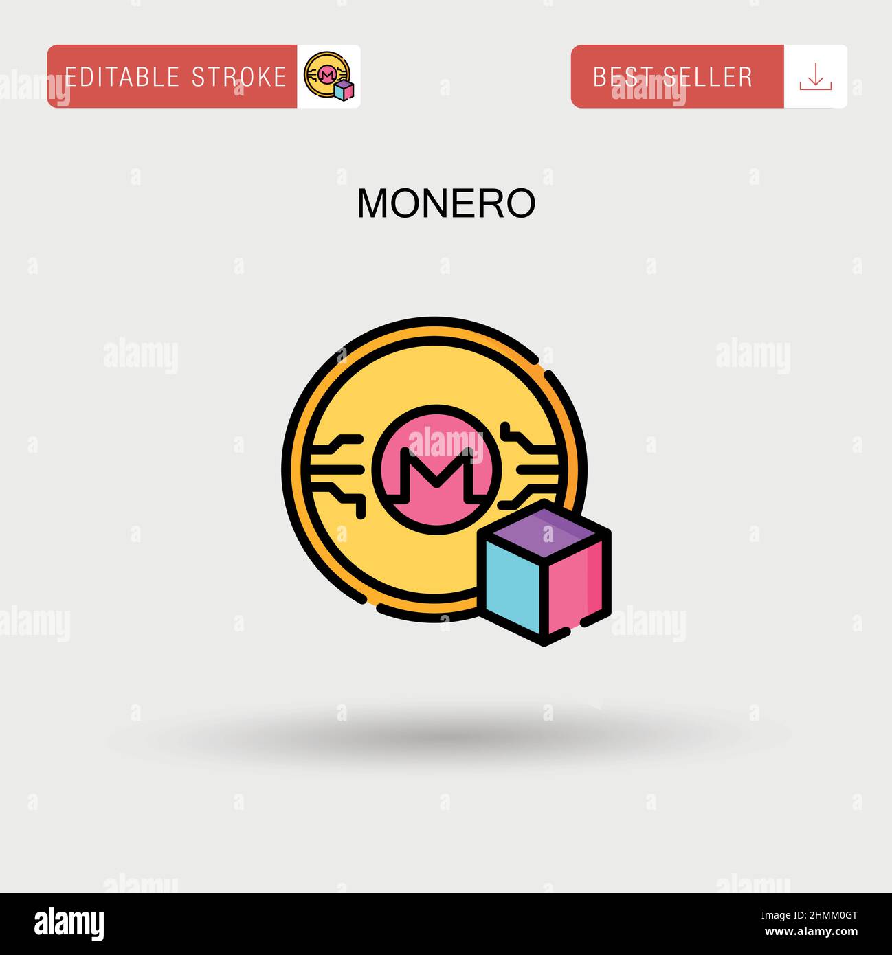 Monero icon hi-res stock photography and images - Alamy