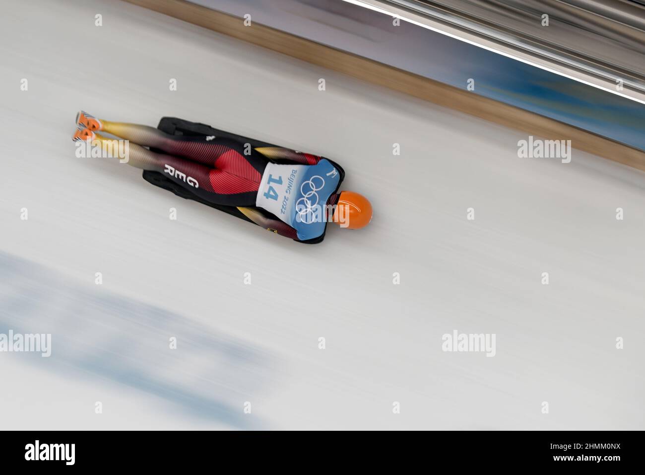 Yanqing, China. 11th Feb, 2022. Olympics, skeleton, women, run 2, at ...